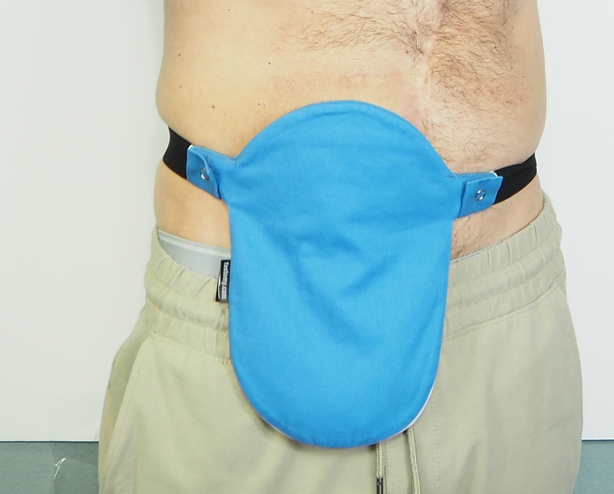 Light Blue Ostomy Colostomy Urostomy Pouch Bag Fastomy Cover For Conva ...